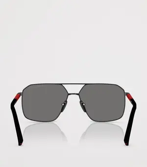 Prada Metal Aviator Sunglasses