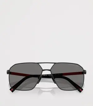Prada Metal Aviator Sunglasses