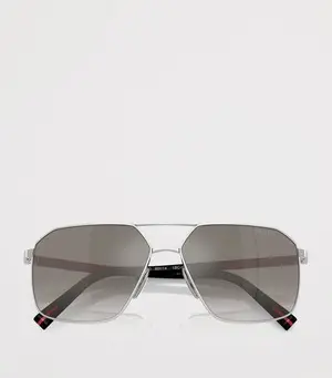 Prada Metal Aviator Sunglasses