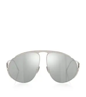 Loewe Hillock Pilot Sunglasses - Silver