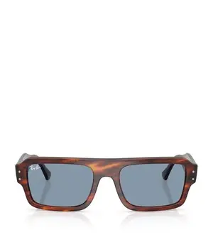 Ray-ban Ray-Ban Flacko Rectangle Sunglasses Blue
