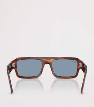 Ray-ban Flacko Rectangle Sunglasses - Blue