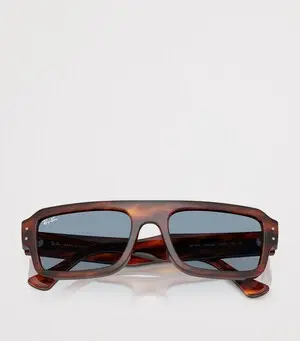 Ray-ban Flacko Rectangle Sunglasses - Blue
