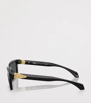 Versace Acetate Rectangular Sunglasses