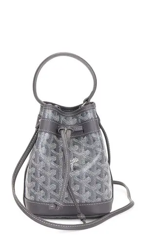 FWRD RENEW Goyard Petit Flot Mini Bucket Bag - Grey