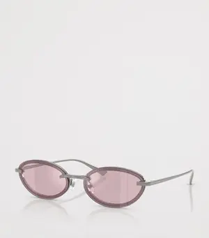 JIMMY CHOO Oval Sunglasses