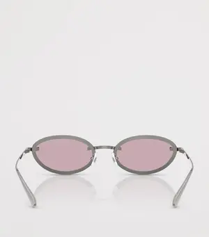 JIMMY CHOO Oval Sunglasses