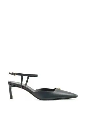 SERGIO ROSSI Logo Plaque Pumps - Blue