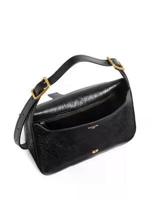 Balenciaga Medium Clicca Arena Leather Shoulder Bag - Black