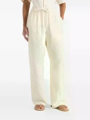 Manière De Voir Addison Textured Drawstring Trousers - Neutrals