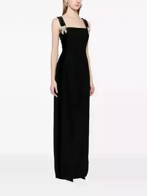 DINA MELWANI Crystal Embellished Gown