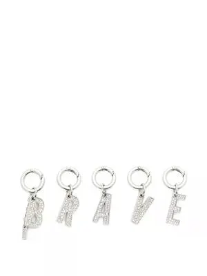 DIESEL® Crystal-embellished Letter Charms