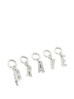 DIESEL® Crystal-embellished Letter Charms