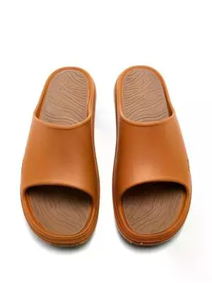 NORDA 008 Open-toe Slides - Brown