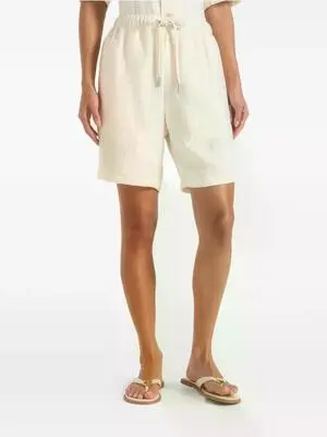 Manière De Voir Maniere De Voir Textured Drawstring Shorts
