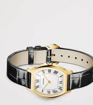 Cartier Tortue Yellow And Diamond Watch