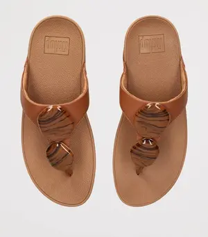 Fitflop Marble Stone Lulu Toe-post Sandals - Beige