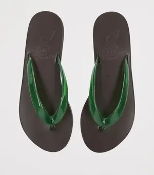 ANCIENT GREEK SANDALS Saionara Jelly Flip Flops - Green