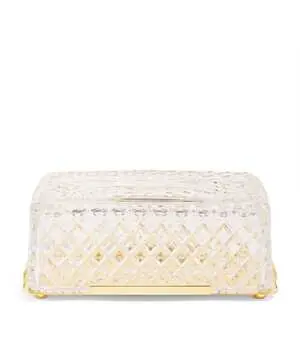 ZODIAC Crystal Mirella Tissue Box - Gold