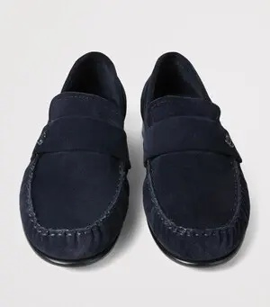 JIMMY CHOO Ellis Suede Loafers - Blue