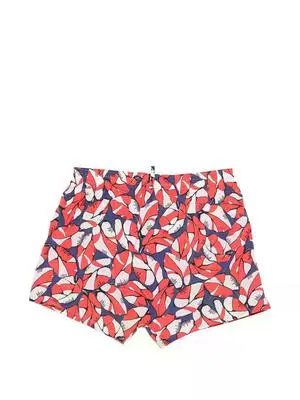 Dsquared2 Leaf Print Logo Swim Shorts