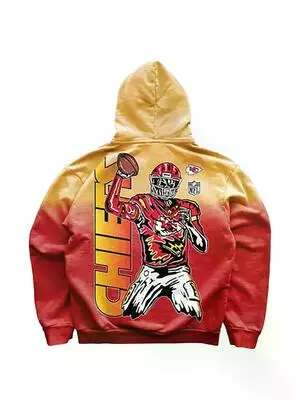 WARREN LOTAS Chiefs Go Graphic Print Hoodie - Red