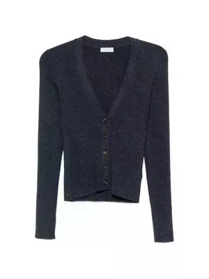 Brunello Cucinelli Ribbed-knit Sequin-embellished Cardigan