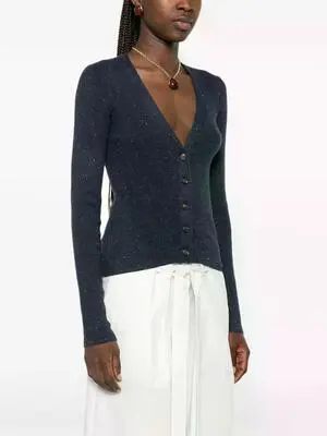 Brunello Cucinelli Ribbed-knit Sequin-embellished Cardigan