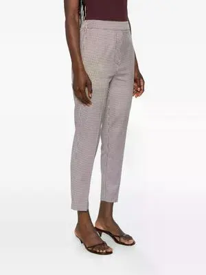 CARLA G. Checked Cropped Trousers