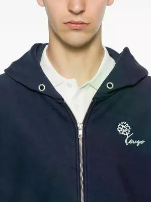 Kenzo Floral Print Zip-up Hoodie