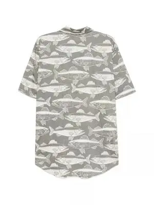 Filson Twin Lakes Fish-pattern Short-sleeve Shirt