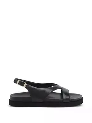 ANGEL ALARCON Cut-out Buckle-fastening Sandals - Black