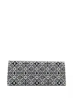 LOUIS VUITTON Onthego Limited Edition Monogram Jacquard Gm Tote Bag - Black
