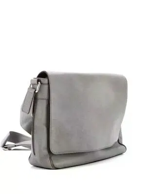 LOUIS VUITTON Roman Mm Taiga Leather Crossbody Bag - Grey