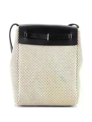 Hermès Herbag Toile And Leather Tpm Crossbody Bag - Black