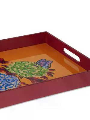 LISA CORTI Flower-print Queen Tray