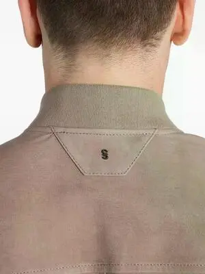 SALVATORE SANTORO Suede Bomber Jacket