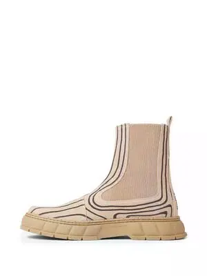 VIRON Graphic-print Round-toe Chelsea Boots