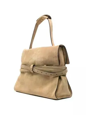 Moschino Belted Suede Tote Bag