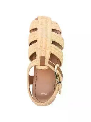 Maje Woven Buckle Sandals
