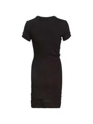 Alexander Wang Logo Detail Crewneck Mini Dress - Black