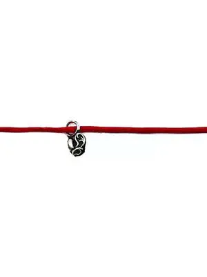 Chrome Hearts Silver Tone Heart Vine Pendant Necklace