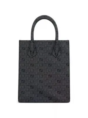 Moreau Monogram Pattern Tote Bag - Black