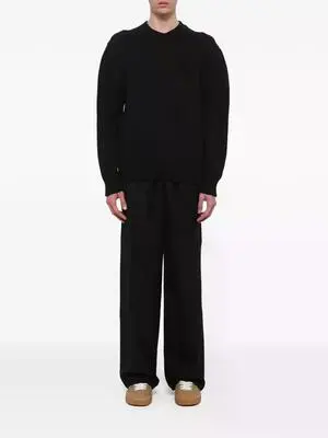 VOWELS Ribbed-trim Sweater