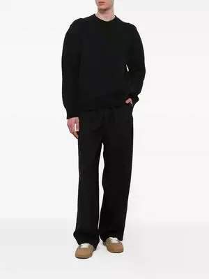 VOWELS Ribbed-trim Sweater