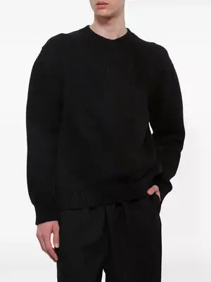 VOWELS Ribbed-trim Sweater