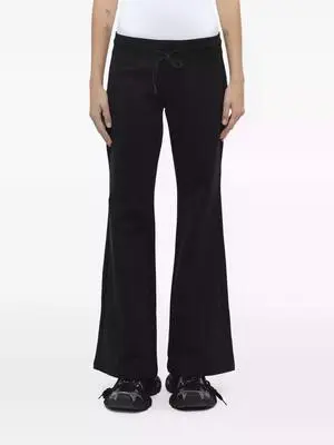 FAX COPY EXPRESS Flared Track Pants With Embroidered Logo