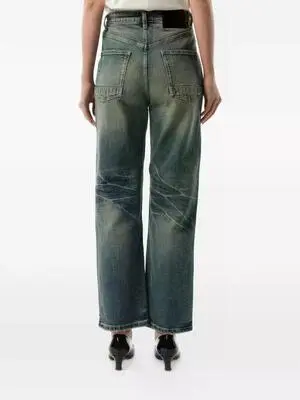 FAX COPY EXPRESS Whiskering Effect Jeans