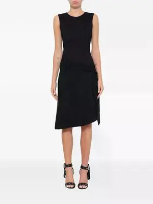 LANVIN Asymmetric Ruffled Midi Skirt