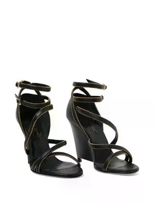 LANVIN Embellished Wedge Pumps